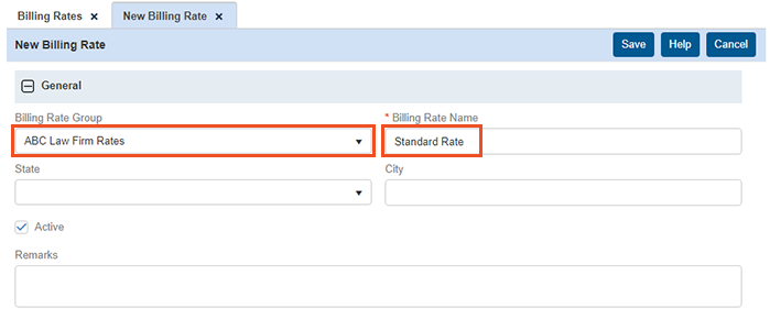 RB9 • Entering Billing Rates