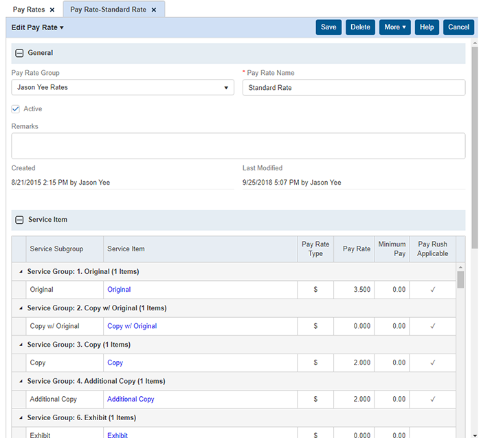 RB9 • Entering Pay Rates